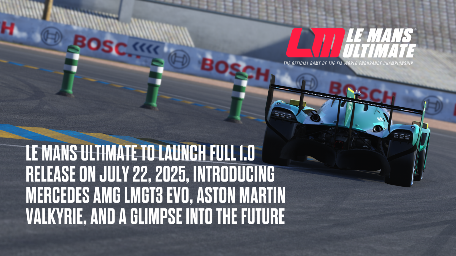 Le Mans Ultimate to Launch Full 1.0 Release on July 22, 2025, Introducing Mercedes AMG LMGT3 Evo ...